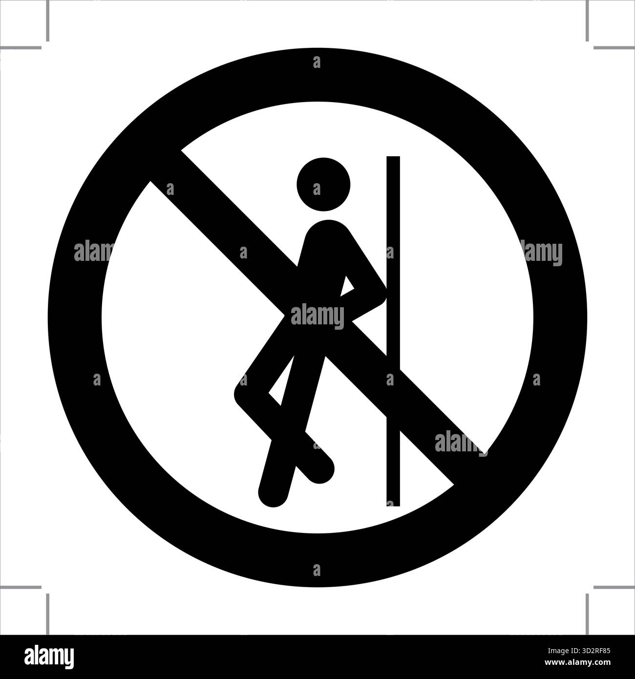 The ISO 7010 Standard Prohibition Pictogram features a universal no ...