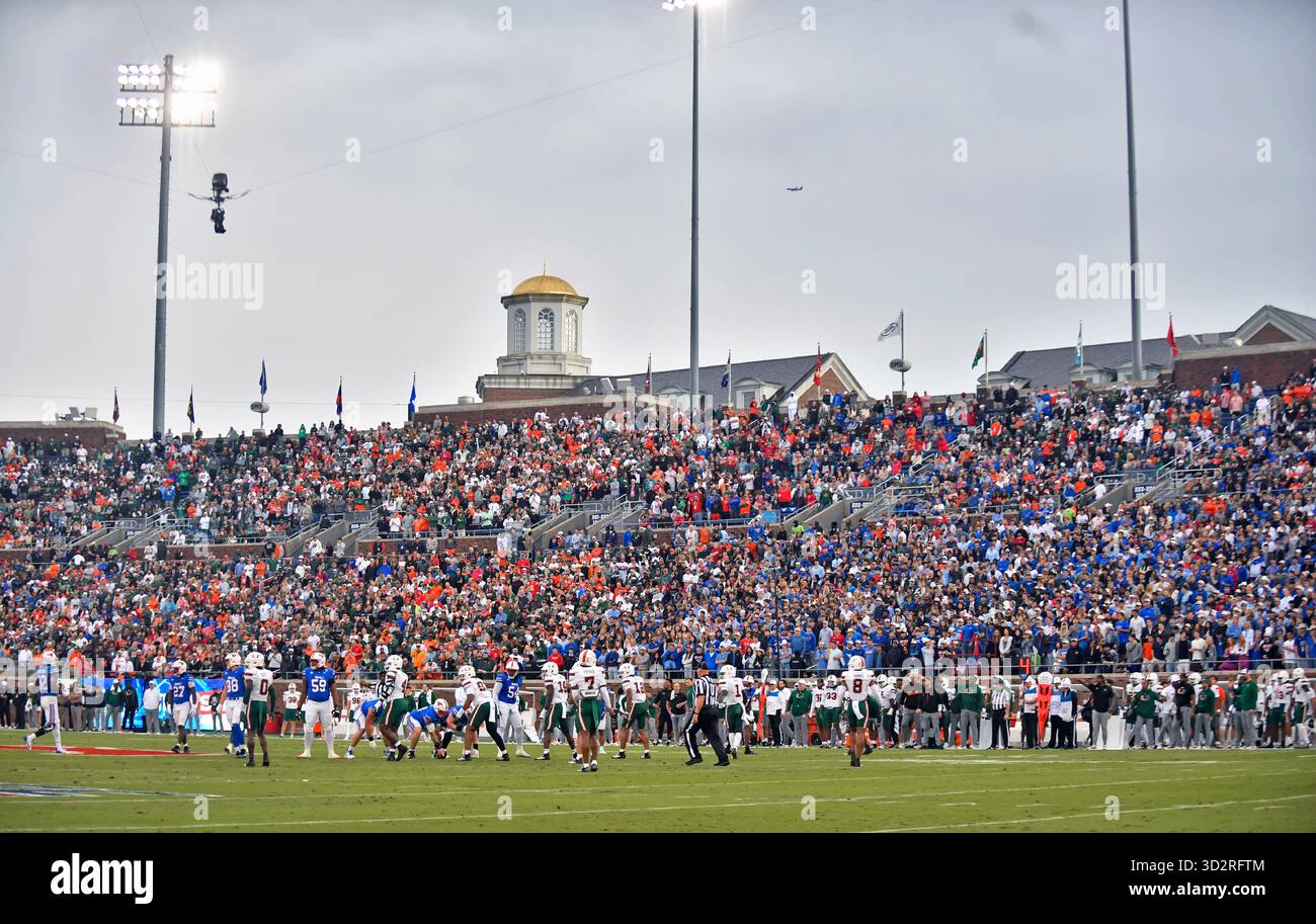 November 01, 2025: Fans attend a college football game between the ...
