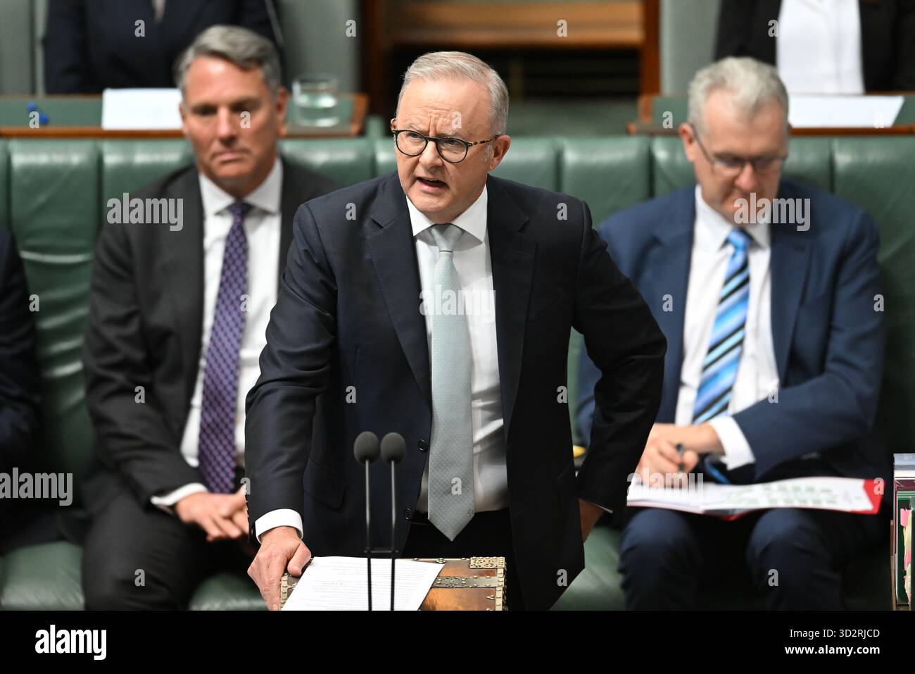 Australian Prime Minister Anthony Albanese speaks during Question Time ...