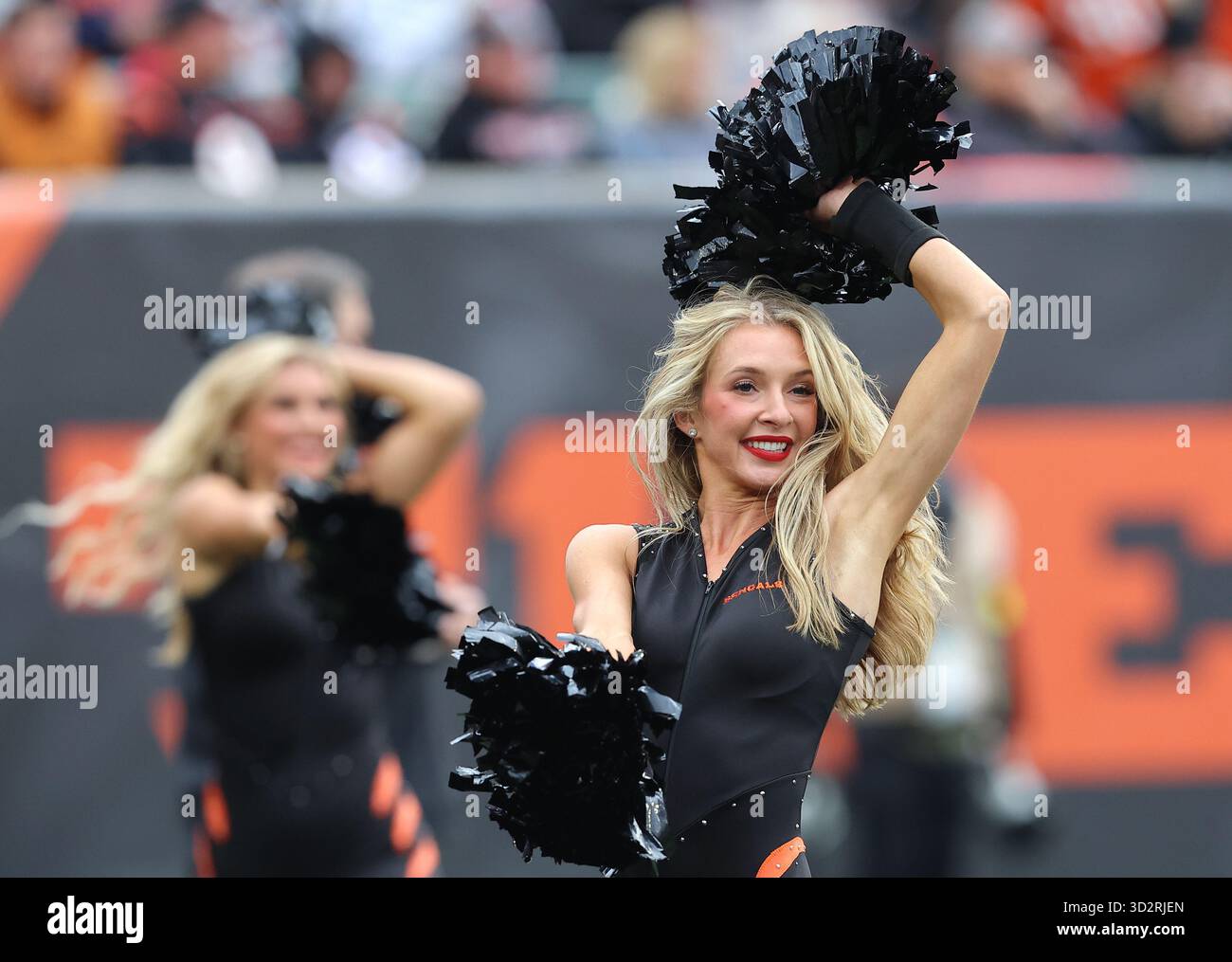 Cincinnati Bengals cheerleaders cheer for their team against the ...