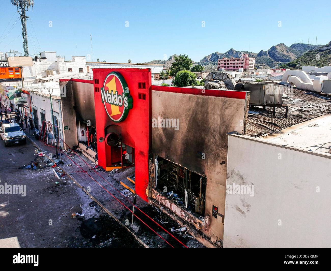 The Waldo's store where an explosion and fire yesterday left 23 people ...