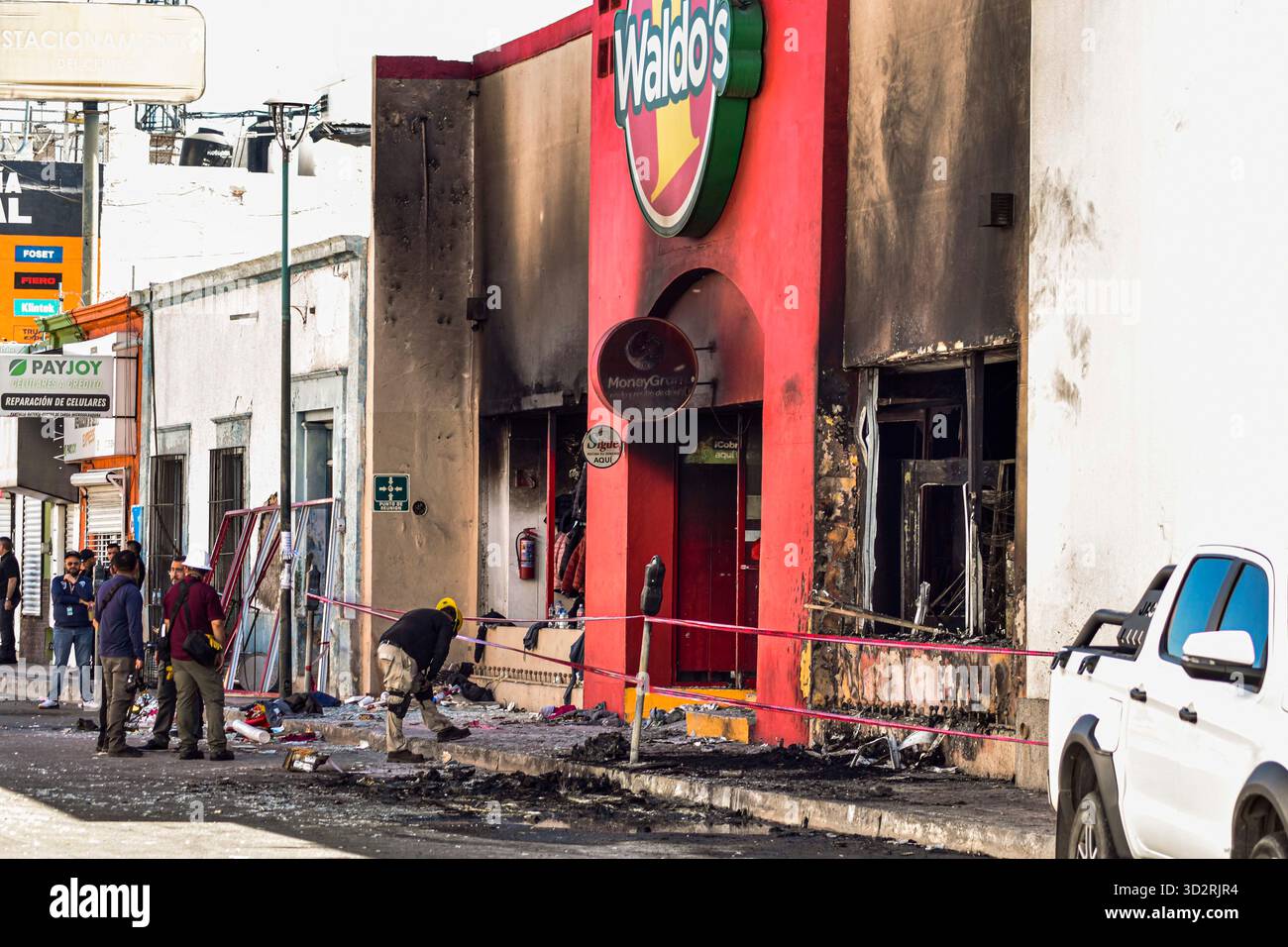 The Waldo's store where an explosion and fire yesterday left 23 people ...