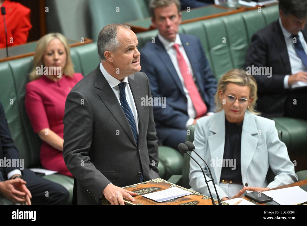 Shadow Treasurer Ted O’Brien and Leader of the Opposition Sussan Ley ...