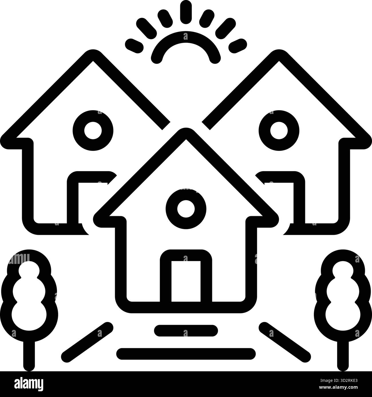 Icon for neighborhood, vicinity Stock Vector Image & Art - Alamy