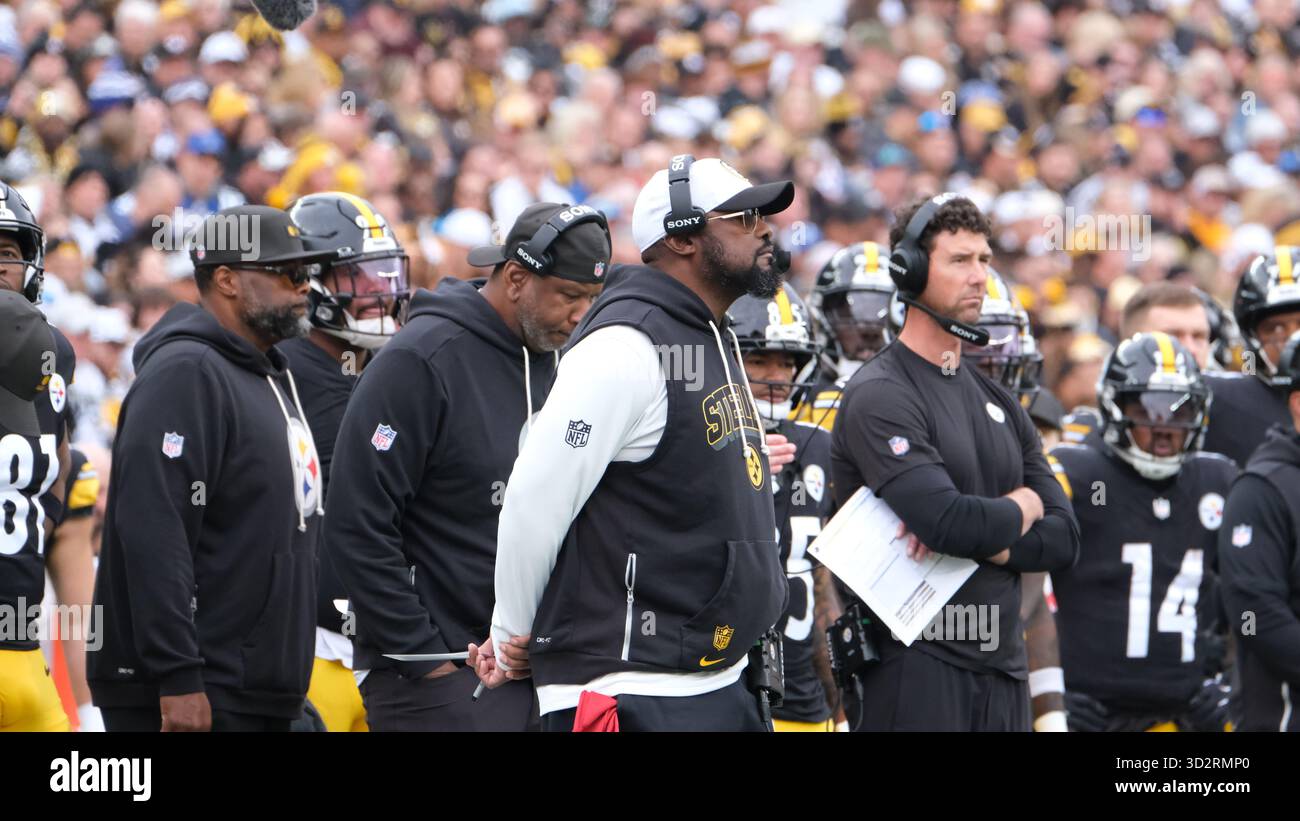 Nov 2, 2025: Head Coach Mike Tomlin during the 2025 Steelers vs Colts ...