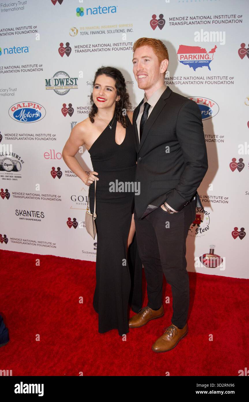 Cristina McKeever-Chaney and Creighton Chaney attend the MNITF Holiday ...