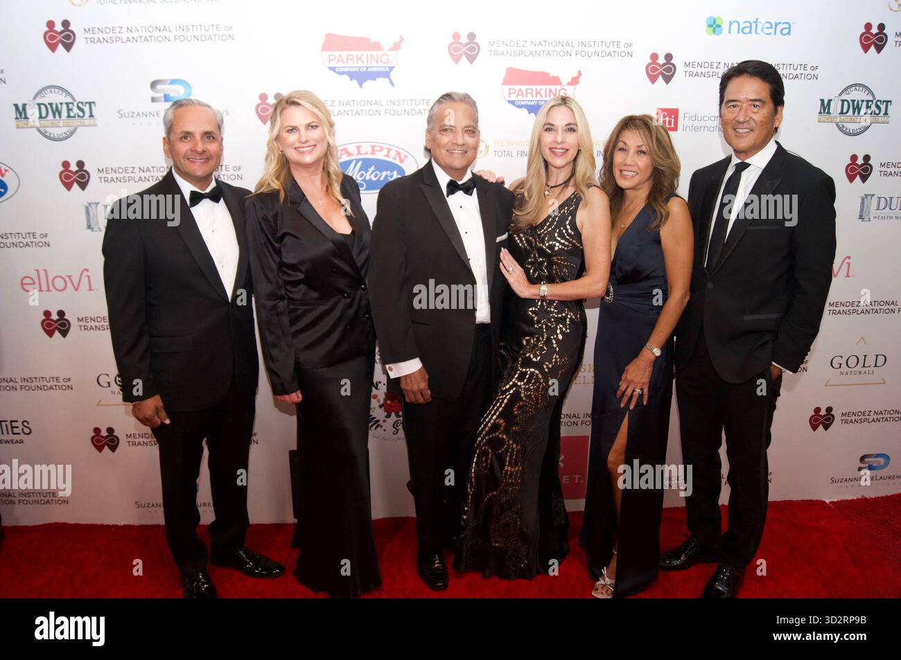 Chris Yzaguirre, Nicole Mendez, Eric Chaves, Michelle Chaves, Eva Iino, and John Iino attend the ...