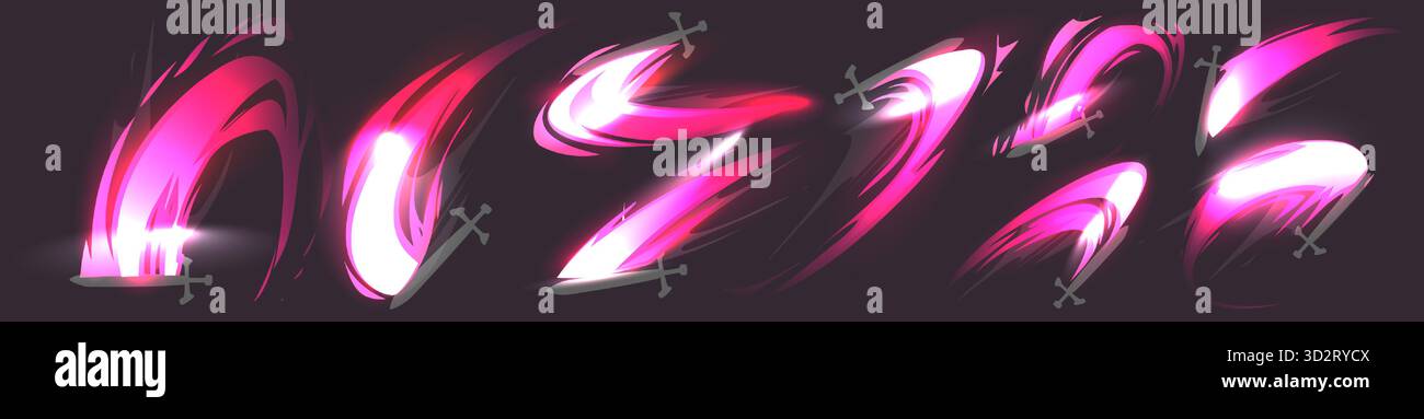 Impact vfx set cartoon Stock Vector Images - Alamy