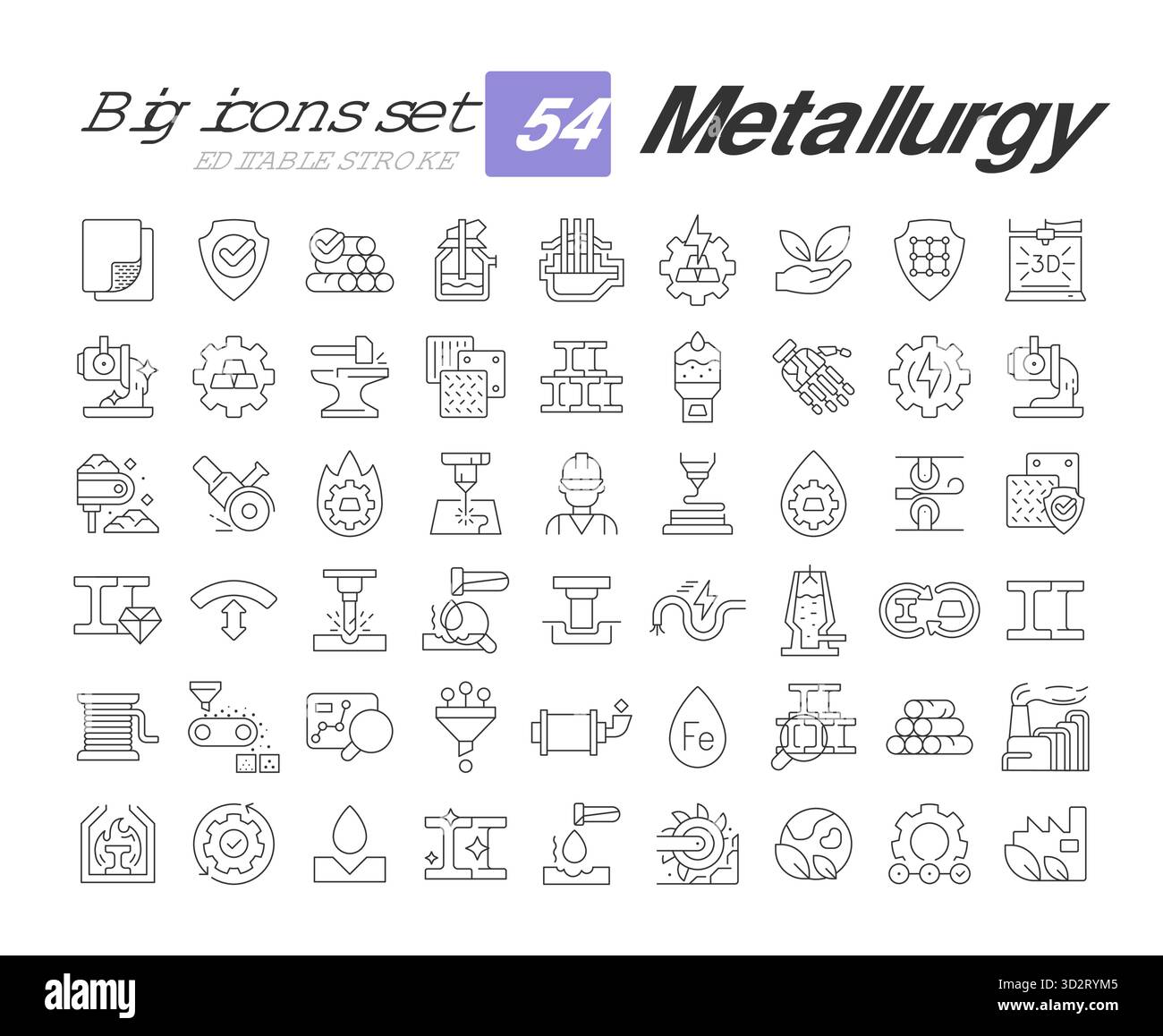 Outline symbols manufacturing technology hi-res stock photography and ...