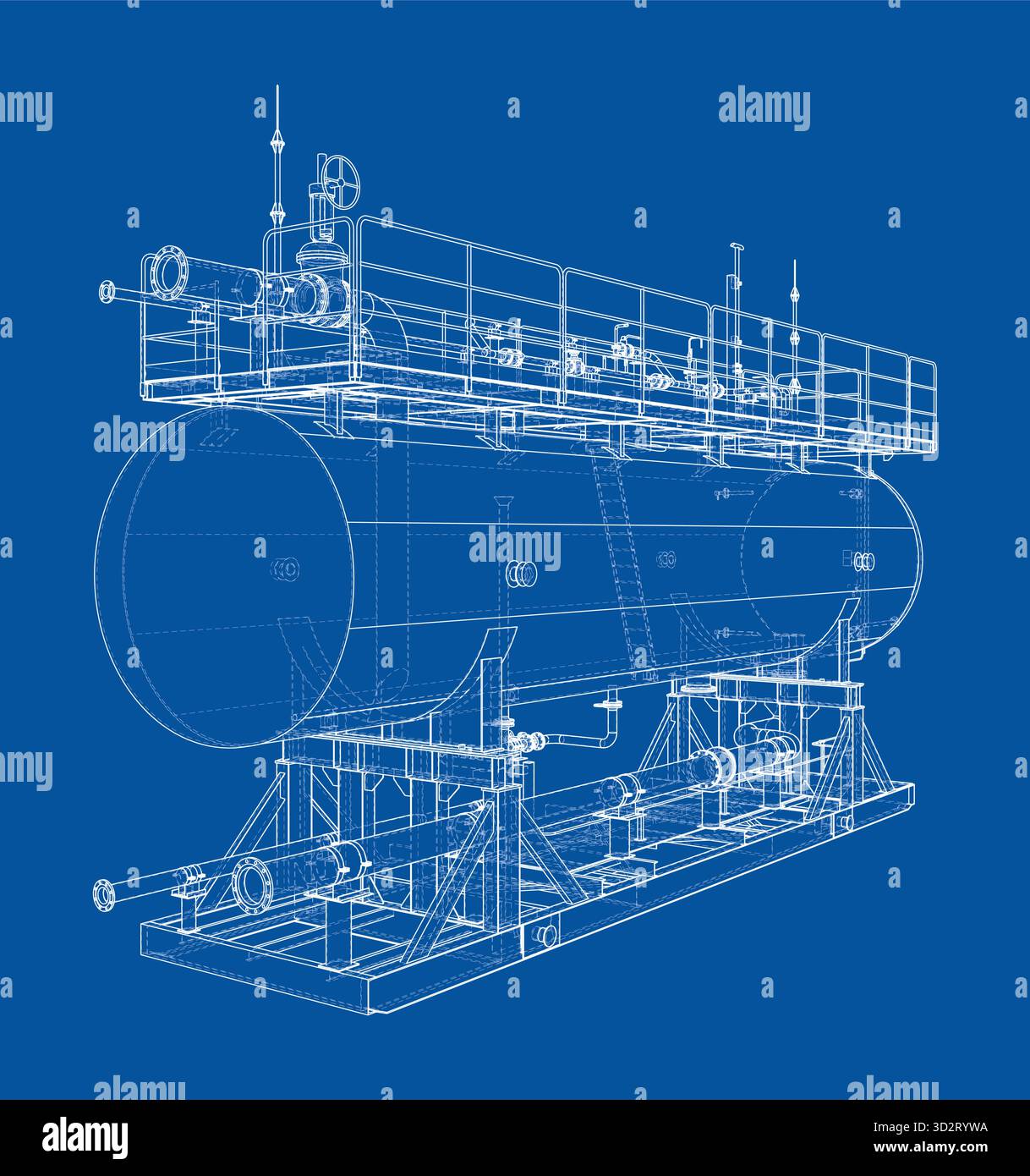 Industrial metal pipes on Stock Vector Images - Alamy