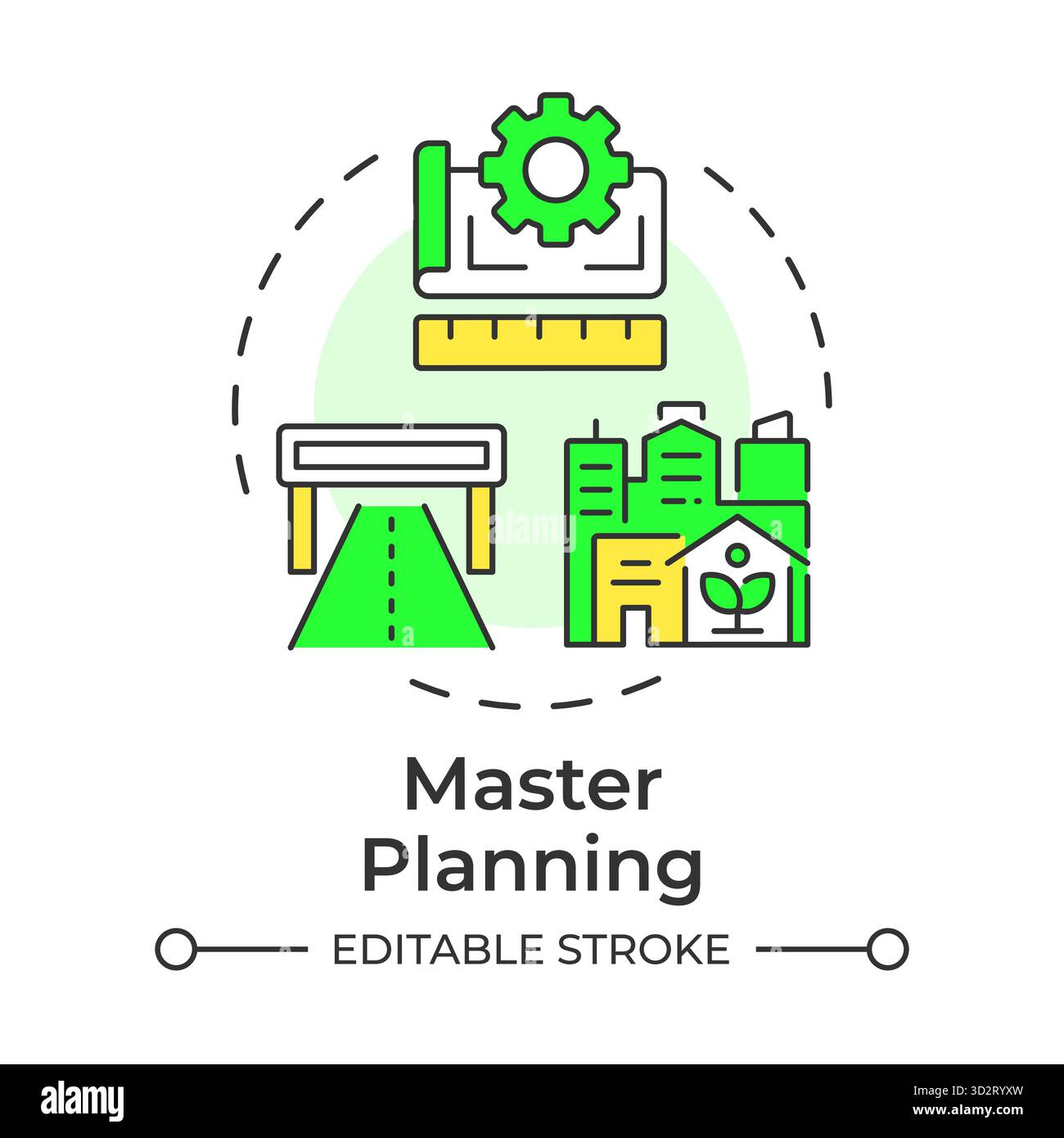 Master planning multi color concept icon Stock Vector Image & Art - Alamy