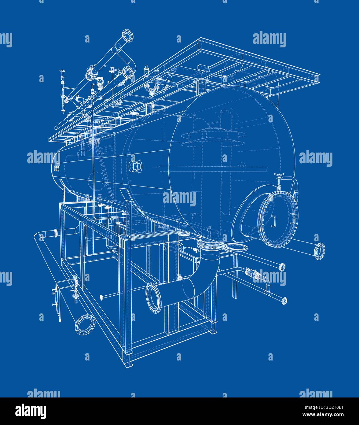Industrial Equipment Blueprint. Vector Stock Vector Image & Art - Alamy