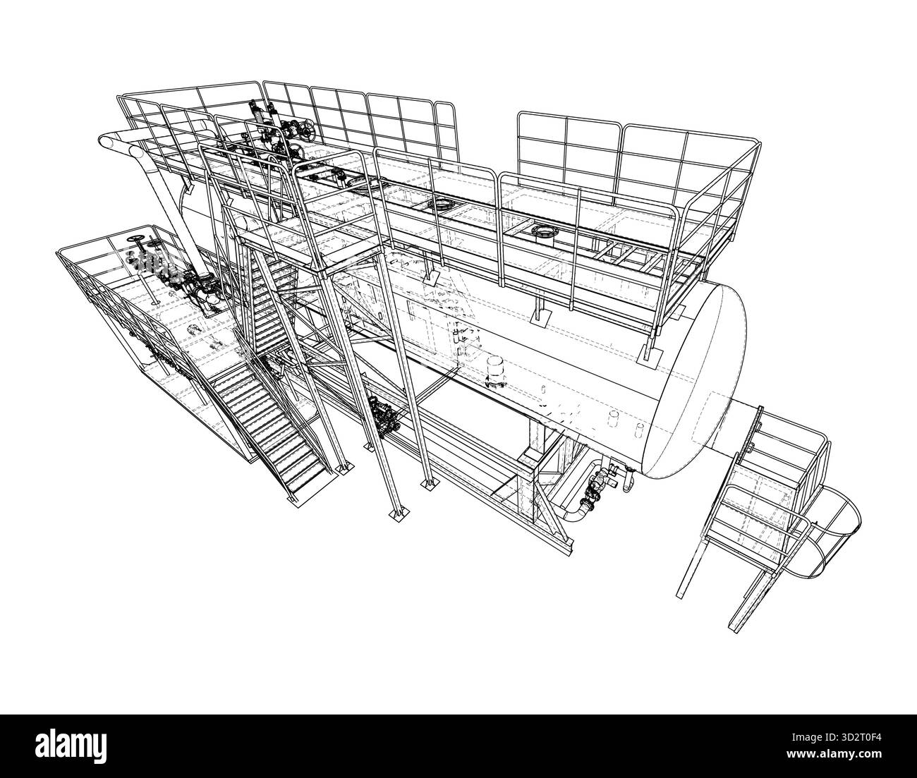 Industrial Structure Blueprint. Vector Stock Vector Image & Art - Alamy