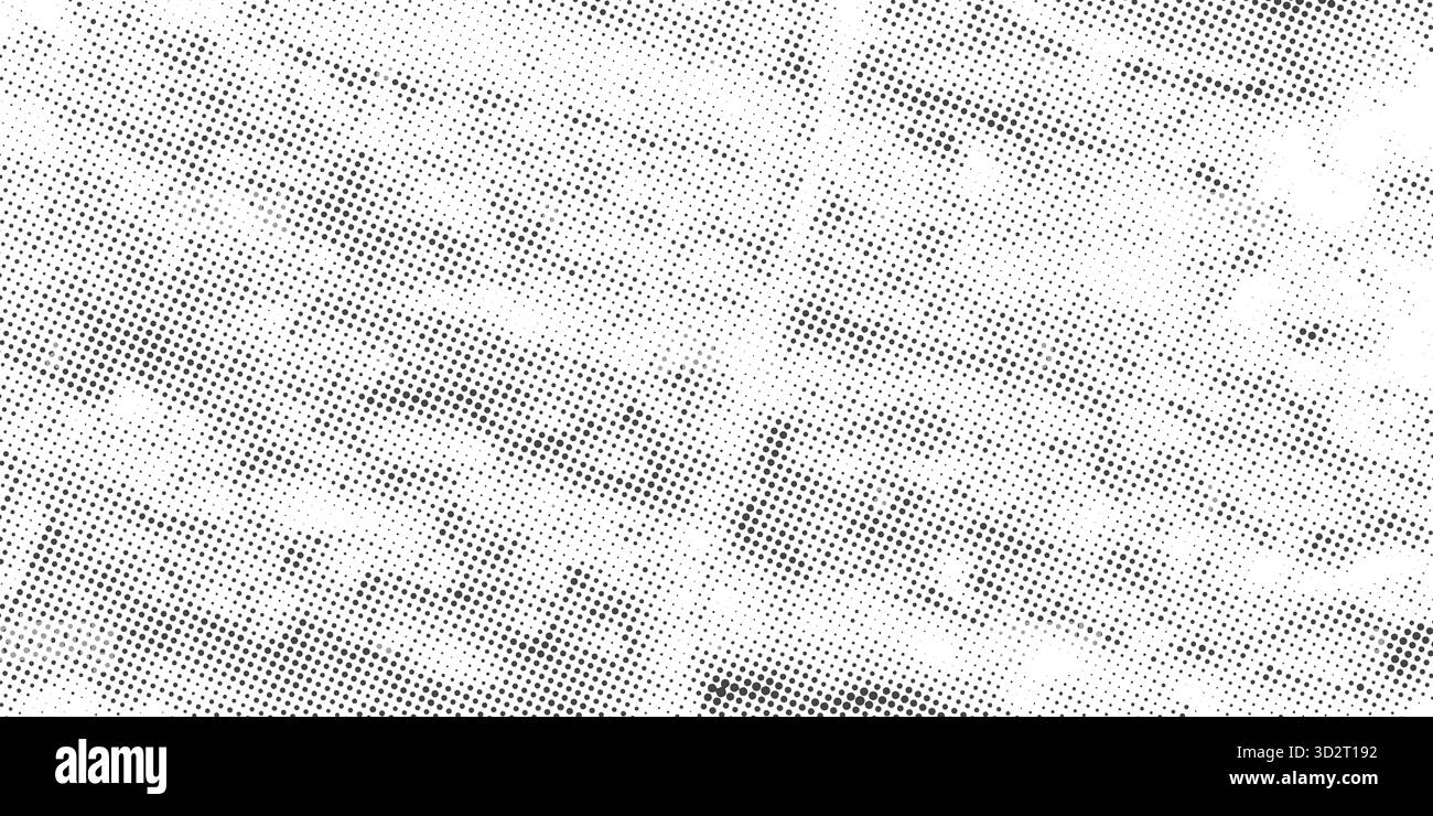 Grunge crumpled paper punk overlay with halftone stippled grain ...