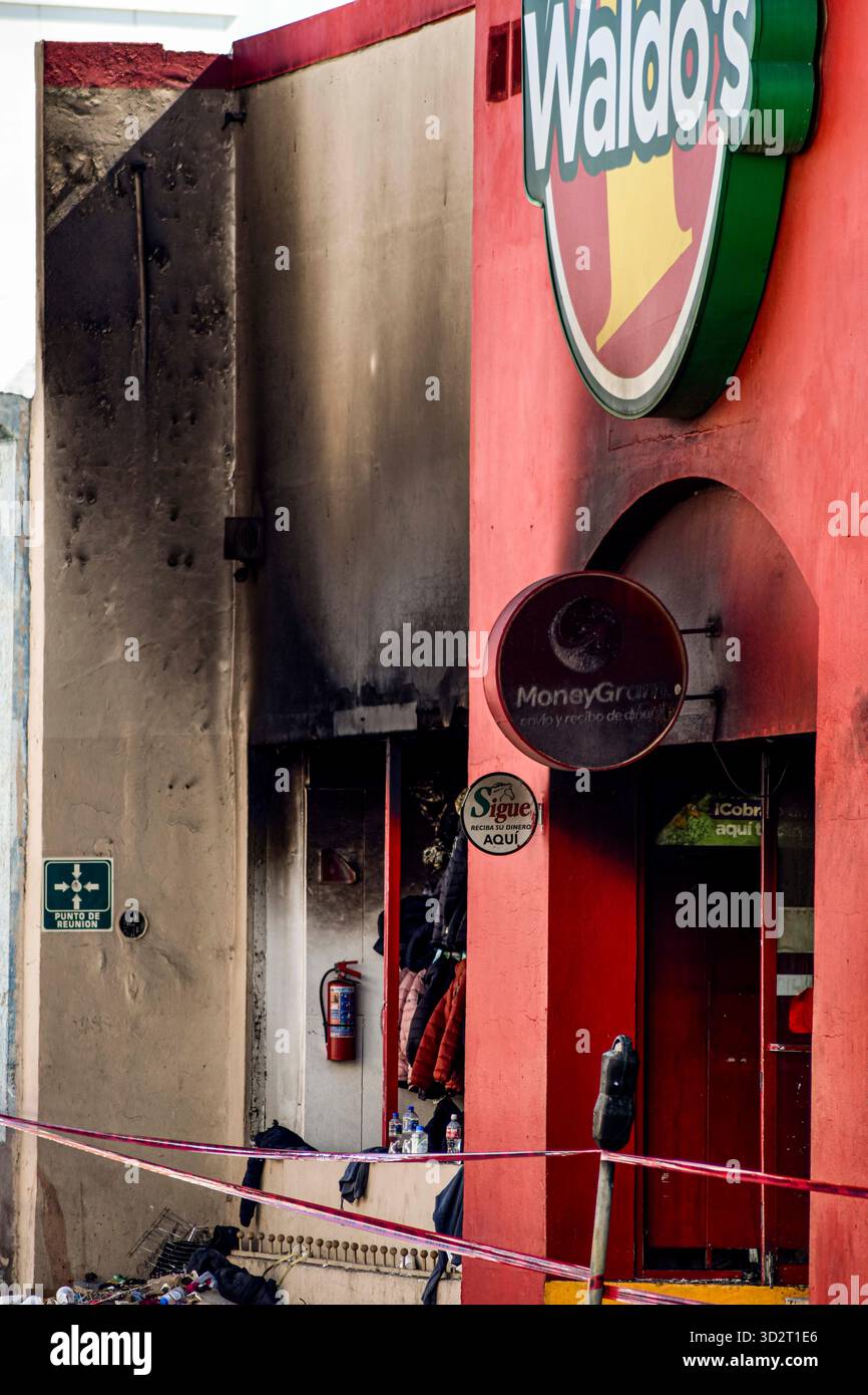 The Waldo's store where an explosion and fire yesterday left 23 people ...