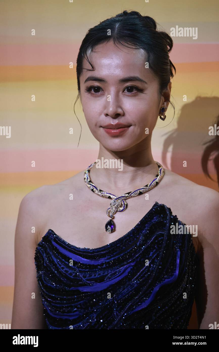 Taiwanese singer, songwriter, and actress Jolin Tsai attends an activity in Shanghai, China, 31 ...