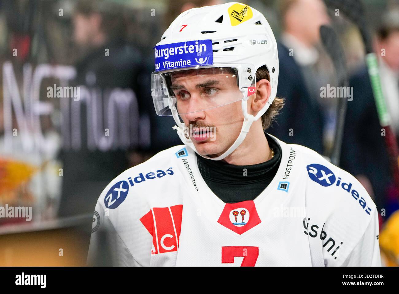DAVOS, SWITZERLAND - NOVEMBER 1: Luca Capaul of Lakers during the Swiss ...
