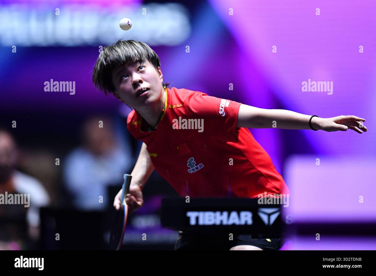 (251103) -- MONTPELLIER, Nov. 3, 2025 (Xinhua) -- Wang Yidi of China ...
