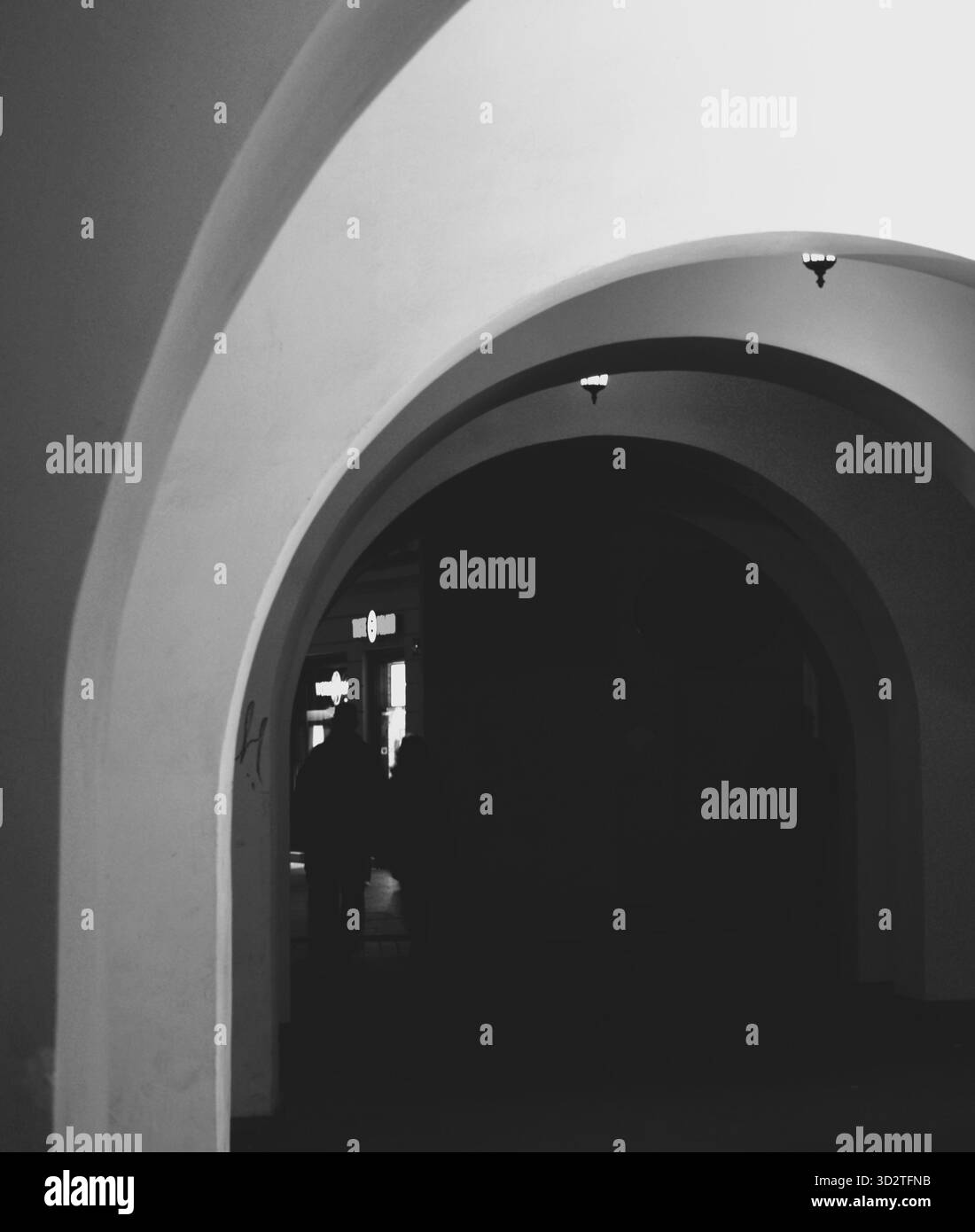 Passageway scene Black and White Stock Photos & Images - Alamy