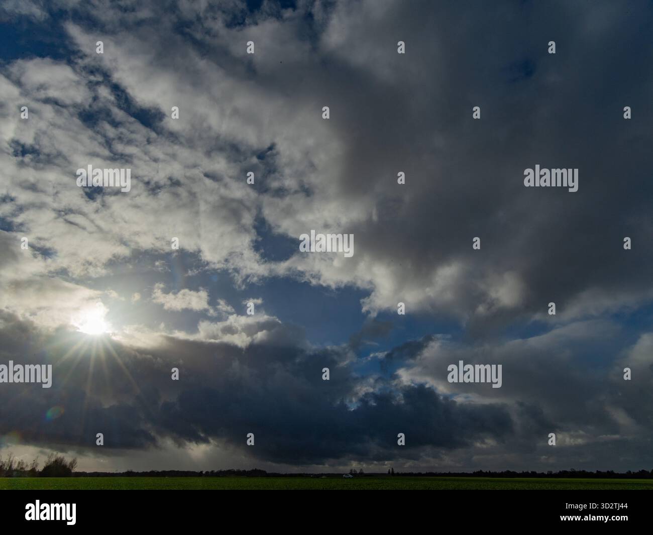 Illustration - Cloudy weather, rain, and wind in Normandy, Bernay ...