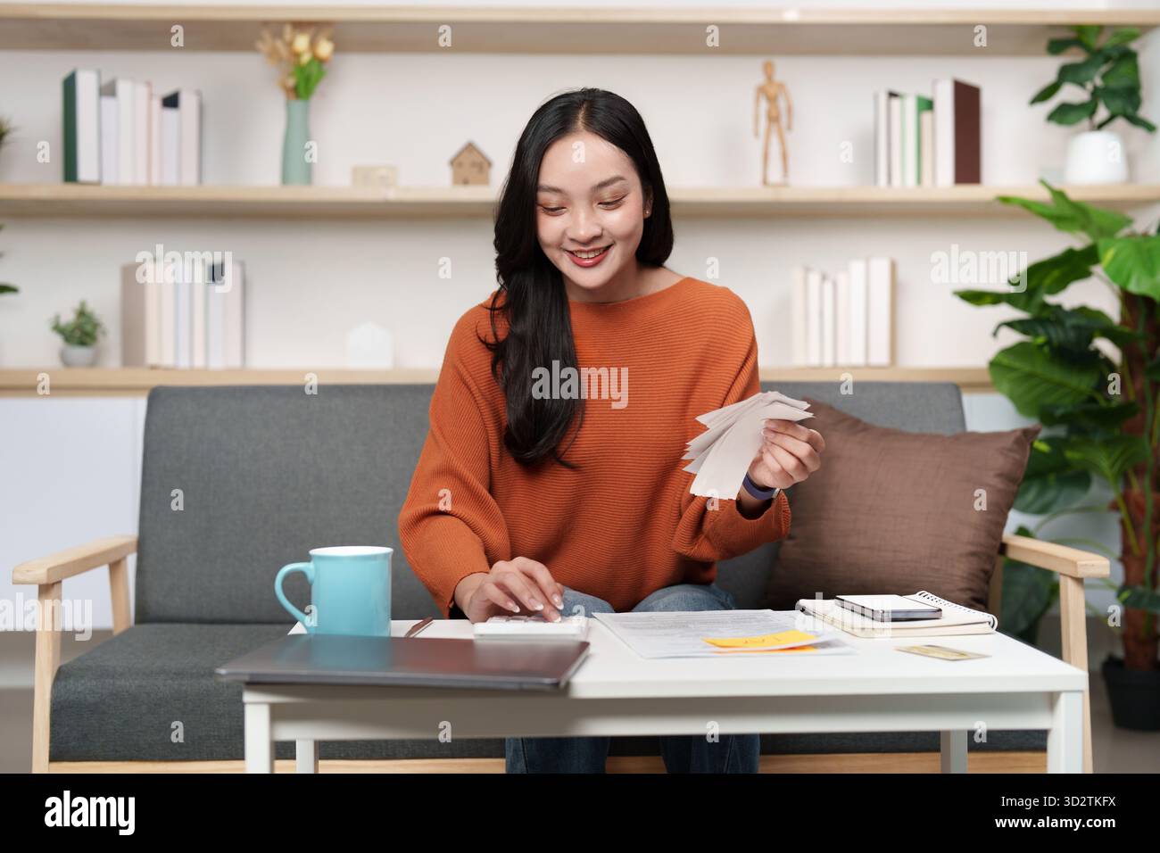 Woman organizing financial records hi-res stock photography and images ...