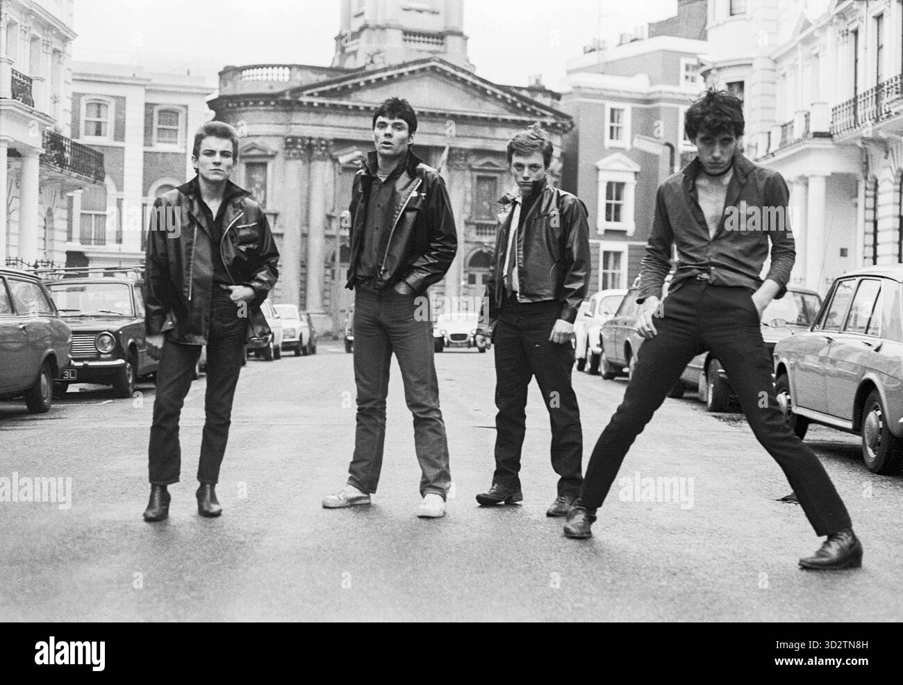 Band standing Black and White Stock Photos & Images - Alamy