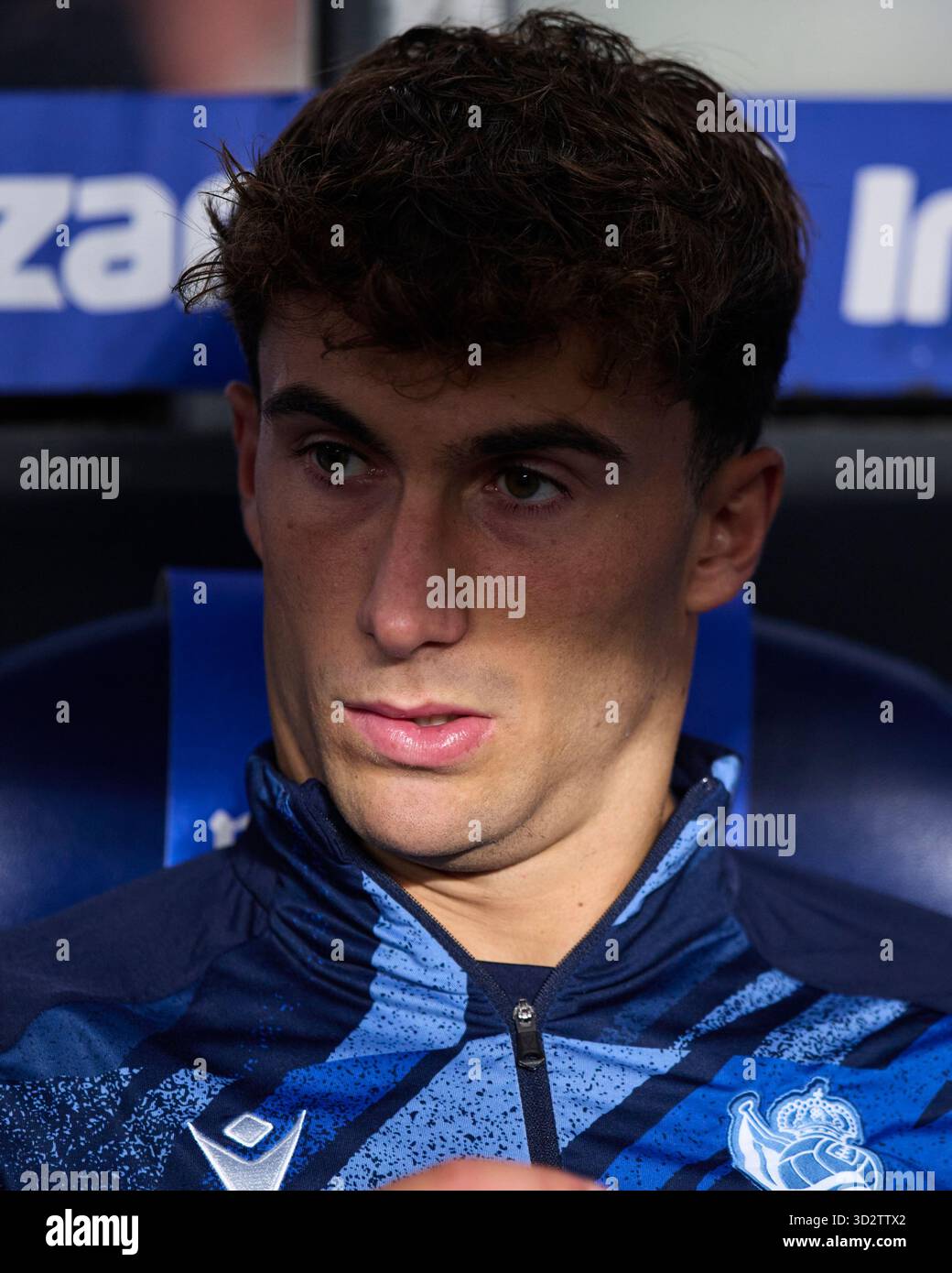 Mikel Goti of Real Sociedad looks on during the LaLiga EA Sports match ...