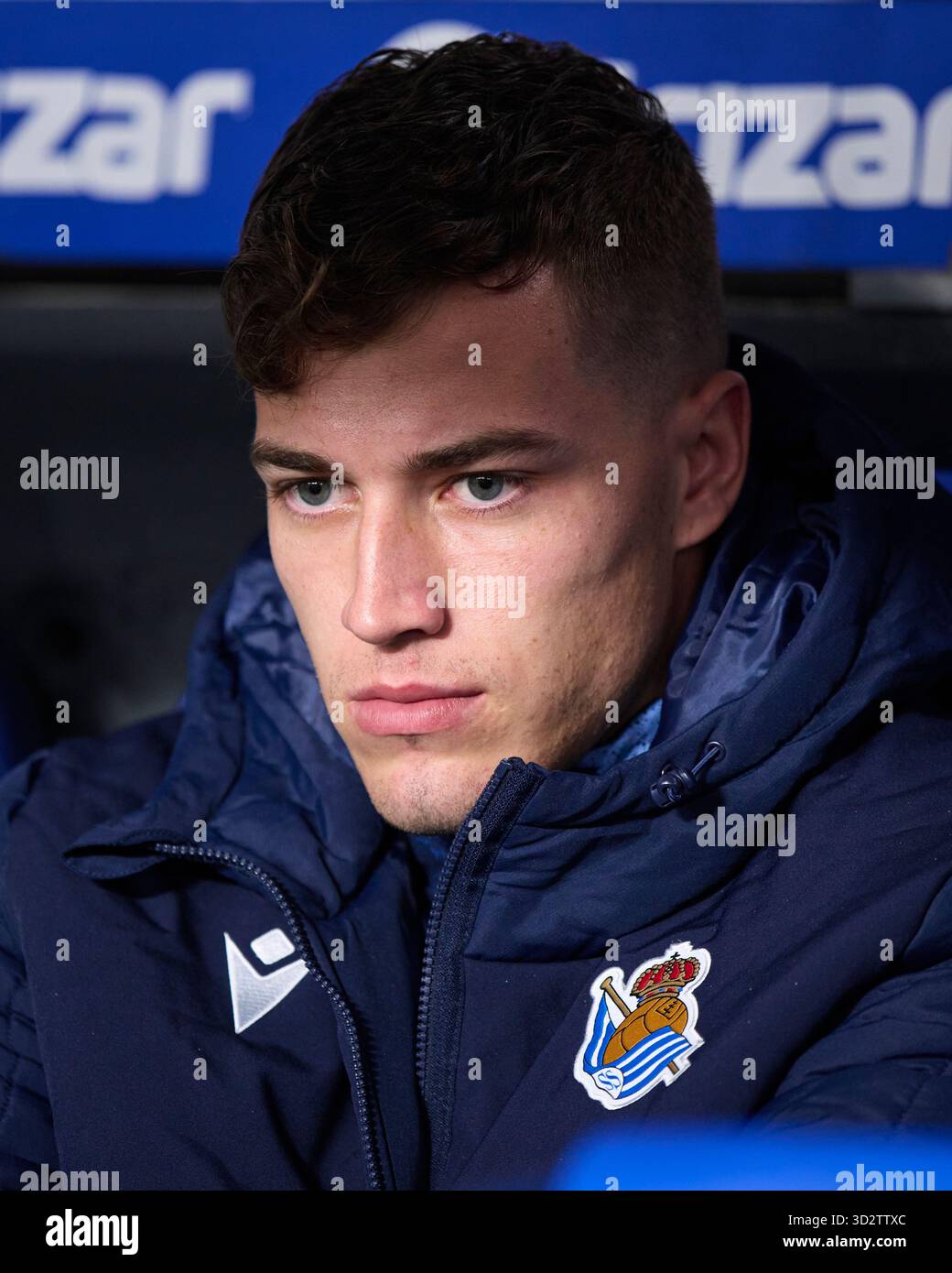 Luka Sucic of Real Sociedad looks on during the LaLiga EA Sports match ...