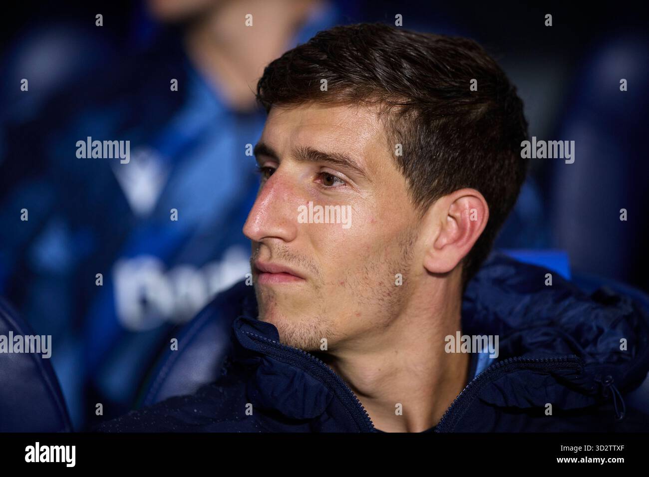 Aihen Munoz of Real Sociedad looks on during the LaLiga EA Sports match ...