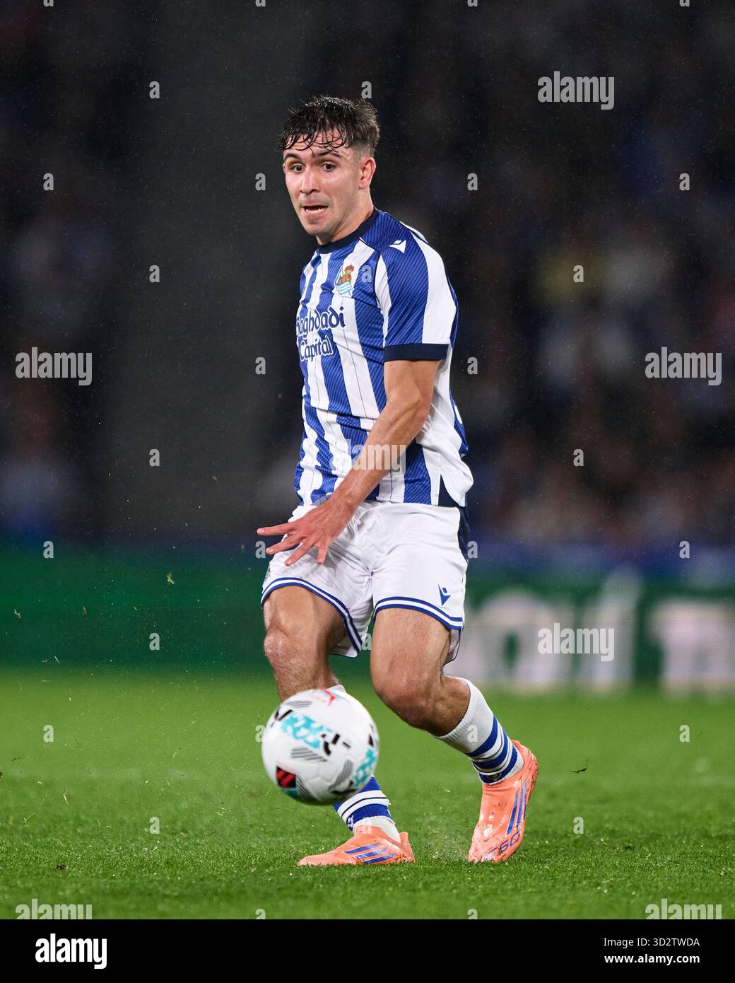 Pablo Marin of Real Sociedad with the ball during the LaLiga EA Sports ...
