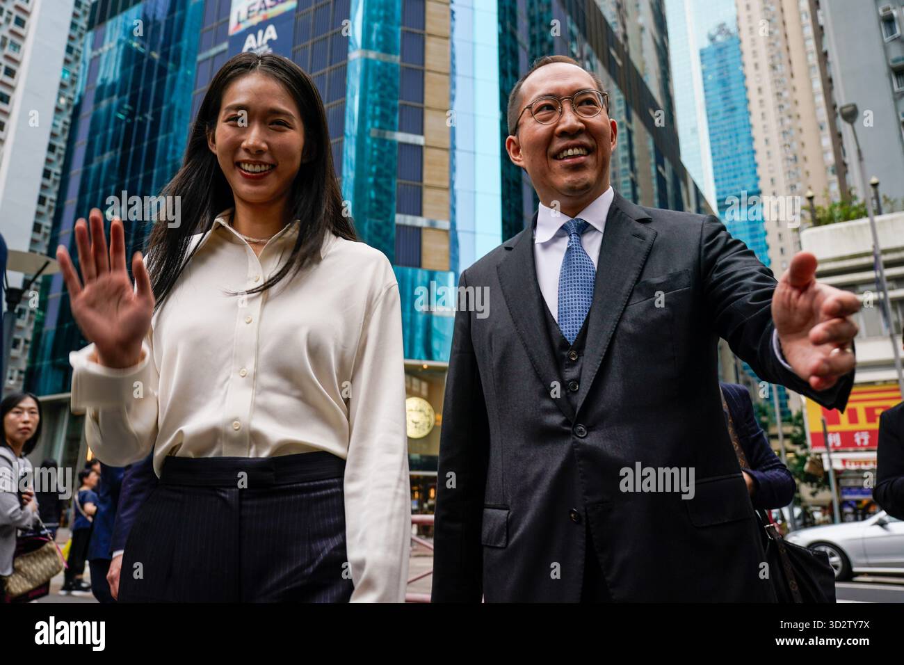 Chairman of Sino Group Daryl Ng Win-kong and Vivian Kong Man Wai at a ...