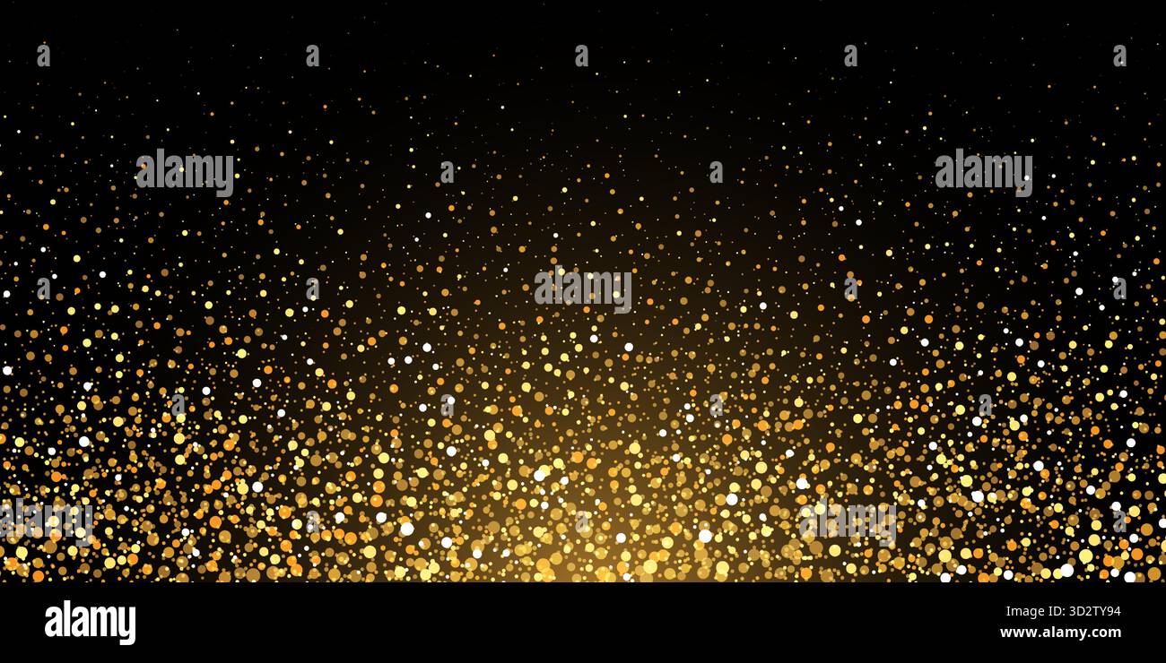 Festive banner with a gold glitter design Stock Vector Image & Art - Alamy