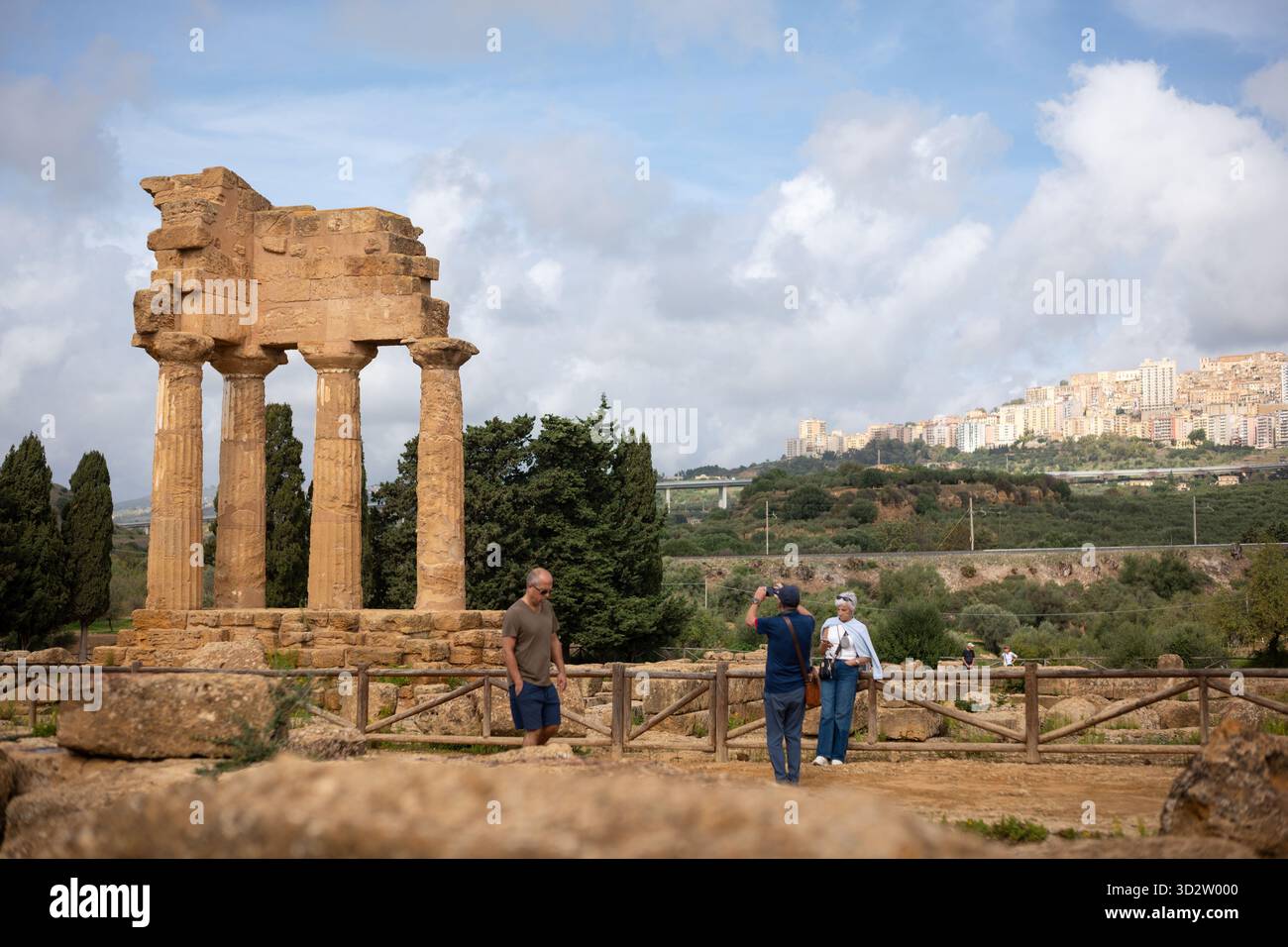 The Temple of Dioscuri (Castor & Pollux) at the Valley of the Temples ...