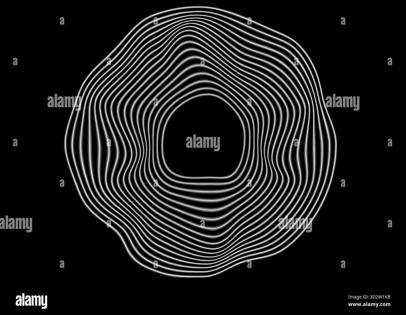 White curved twisted circular lines abstract futuristic tech background ...