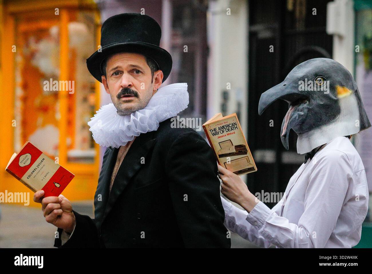 London, UK. 03rd Nov, 2025. Garry and the penguins waddle along Charing ...