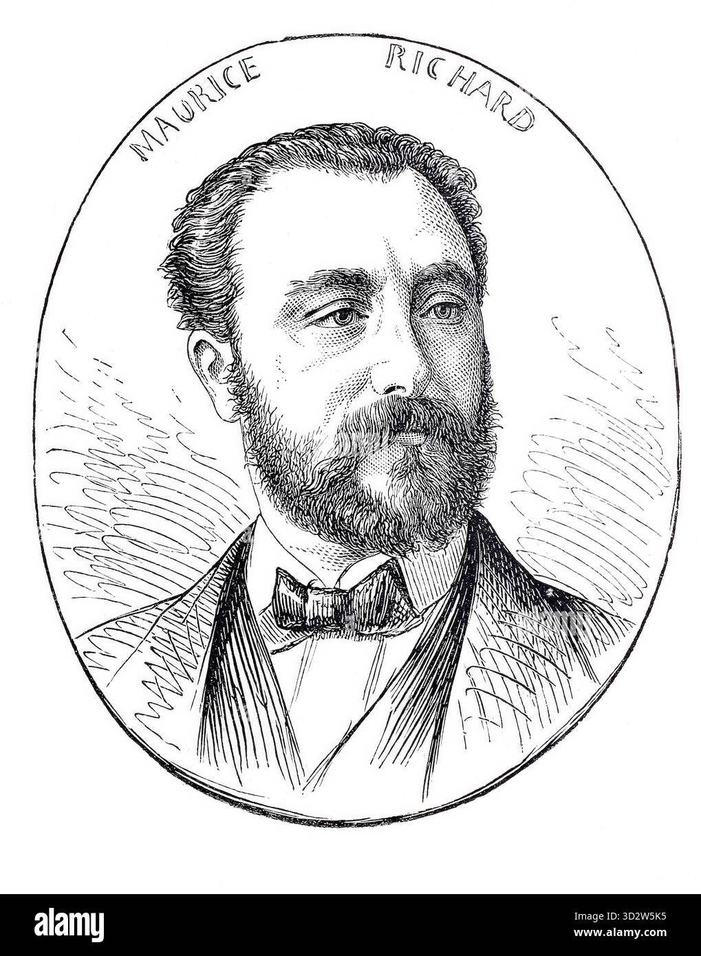 Maurice Louis Richard, geboren am 26. Oktober 1832, gestorben am 4 ...
