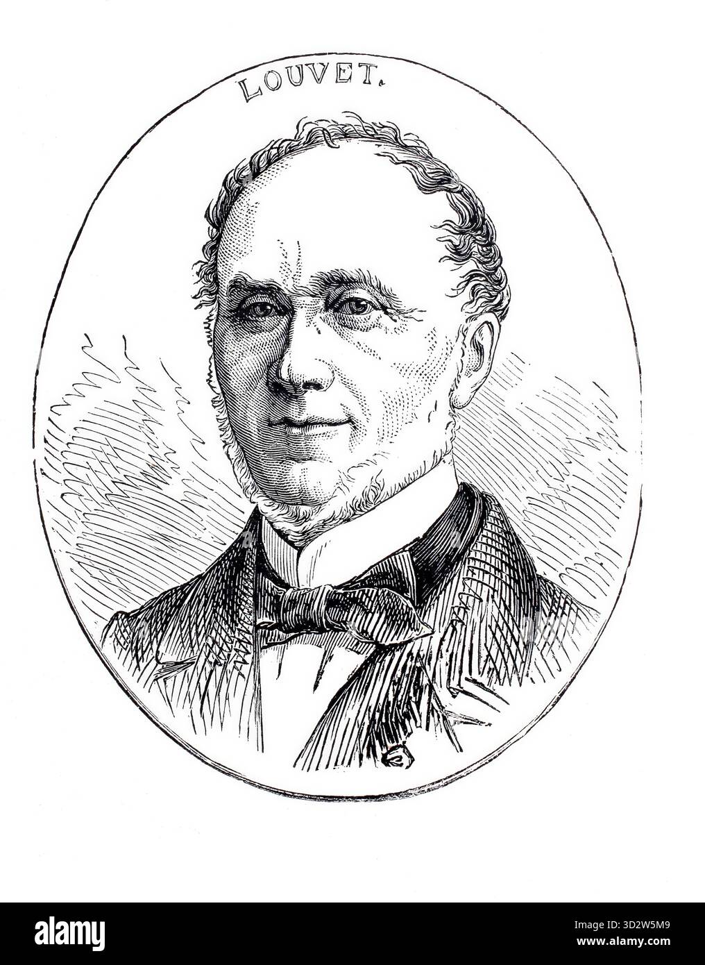 Charles Louvet, geboren am 22. Oktober 1806 und gestorben am 2. März ...