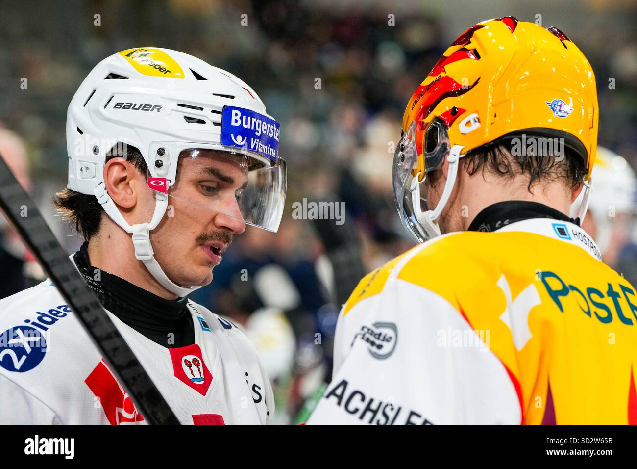 DAVOS, SWITZERLAND - NOVEMBER 1: Luca Capaul of Lakers and Topscorer ...