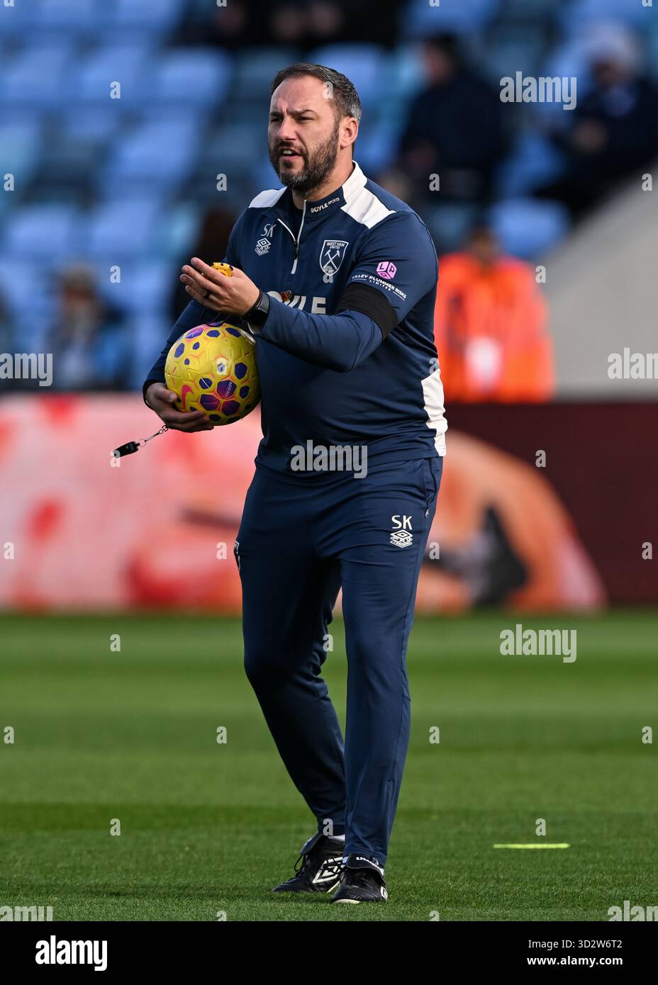 West Ham United assistant manager Steve Kirby ahead of the Barclays ...