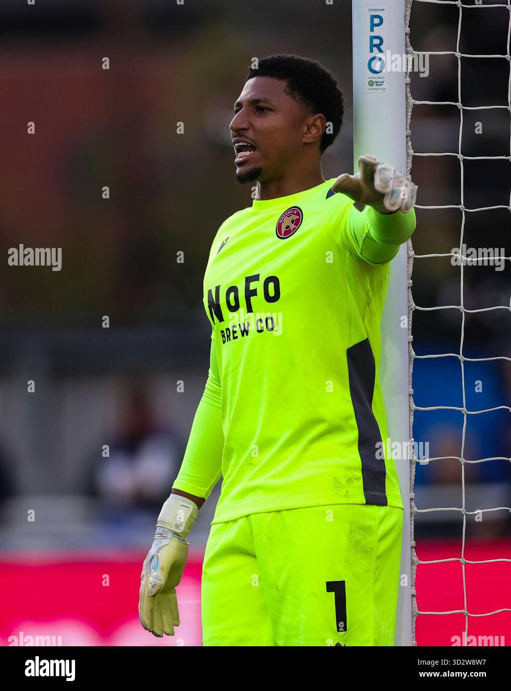 Walsall's goalkeeper Myles Roberts in action during the Emirates FA Cup ...