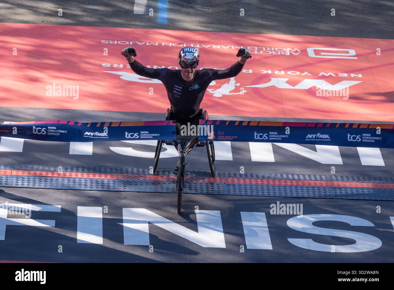 Marcel Hug of Switzerland winner of NYC TCS Marathon in professional ...