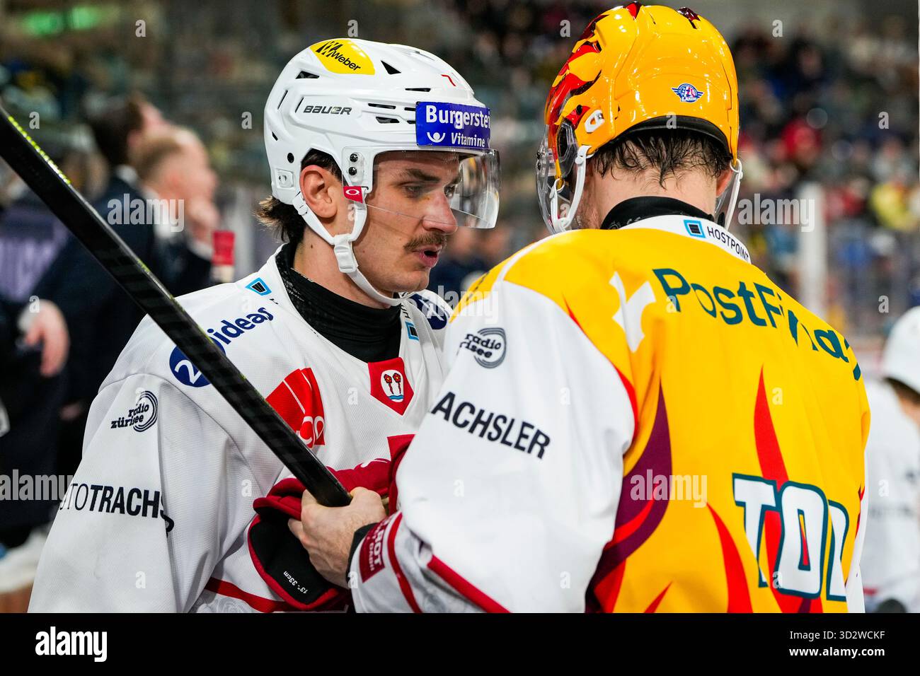 DAVOS, SWITZERLAND - NOVEMBER 1: Luca Capaul of Lakers and Topscorer ...