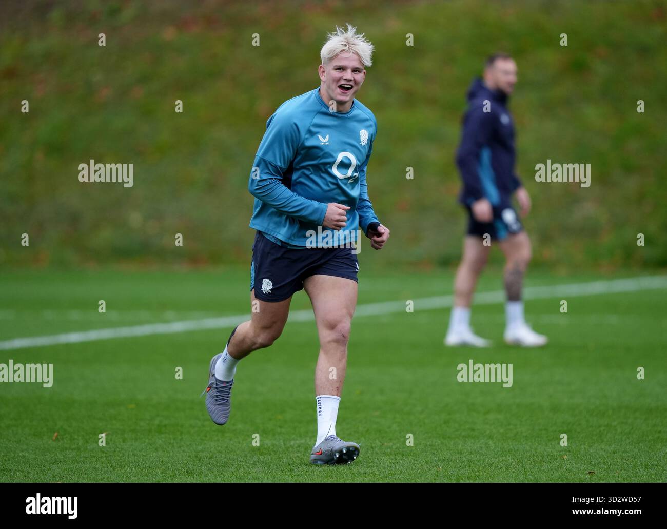 England's Henry Pollock during training at the England Rugby ...
