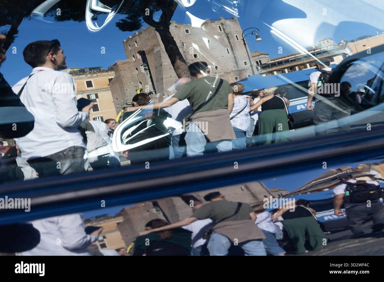 Partial collapse of the Torre dei Conti on Via dei Fori Imperiali ...