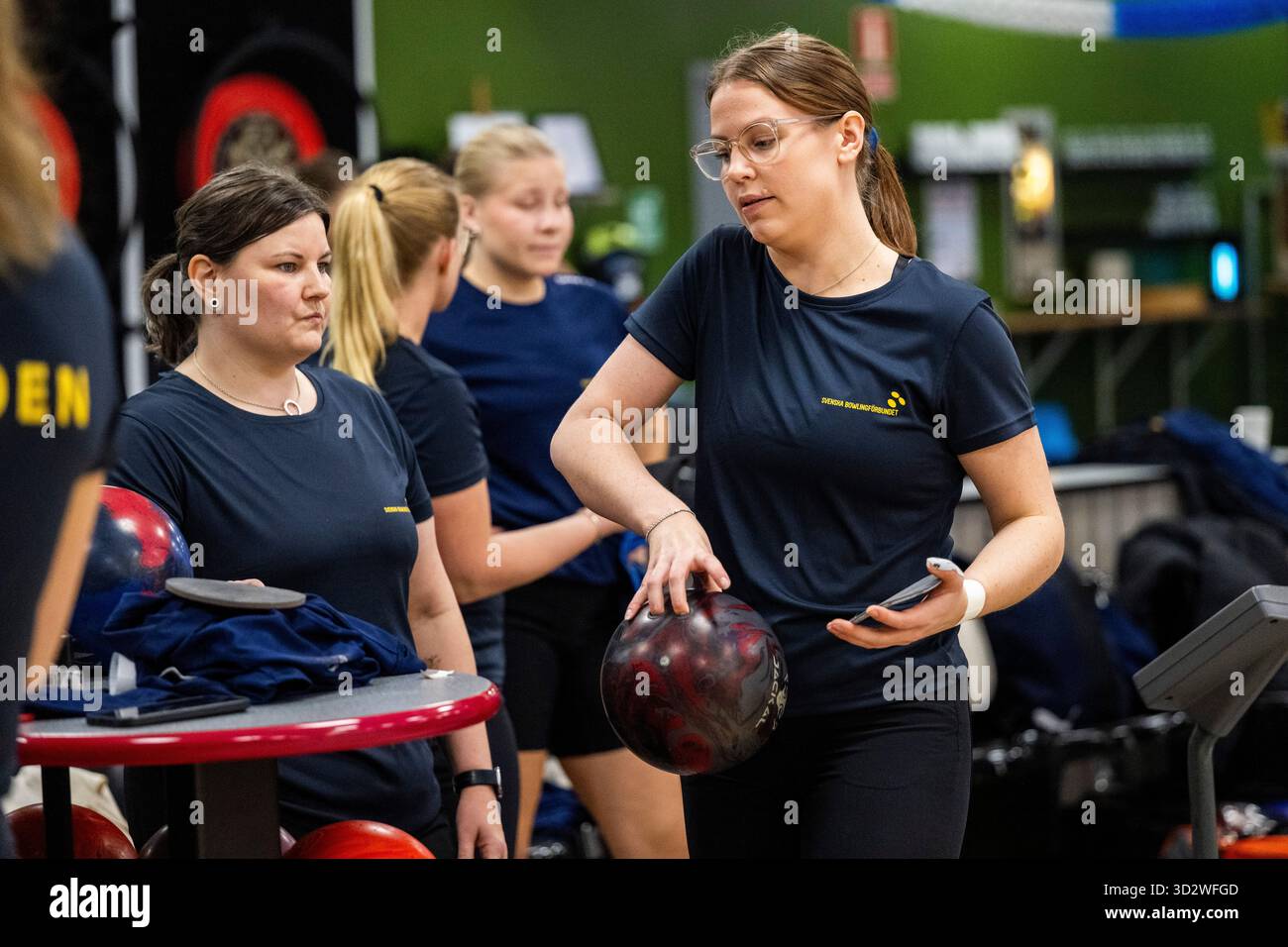 251102 Anna Andersson, Spader Dam, under ett träningspass med det ...