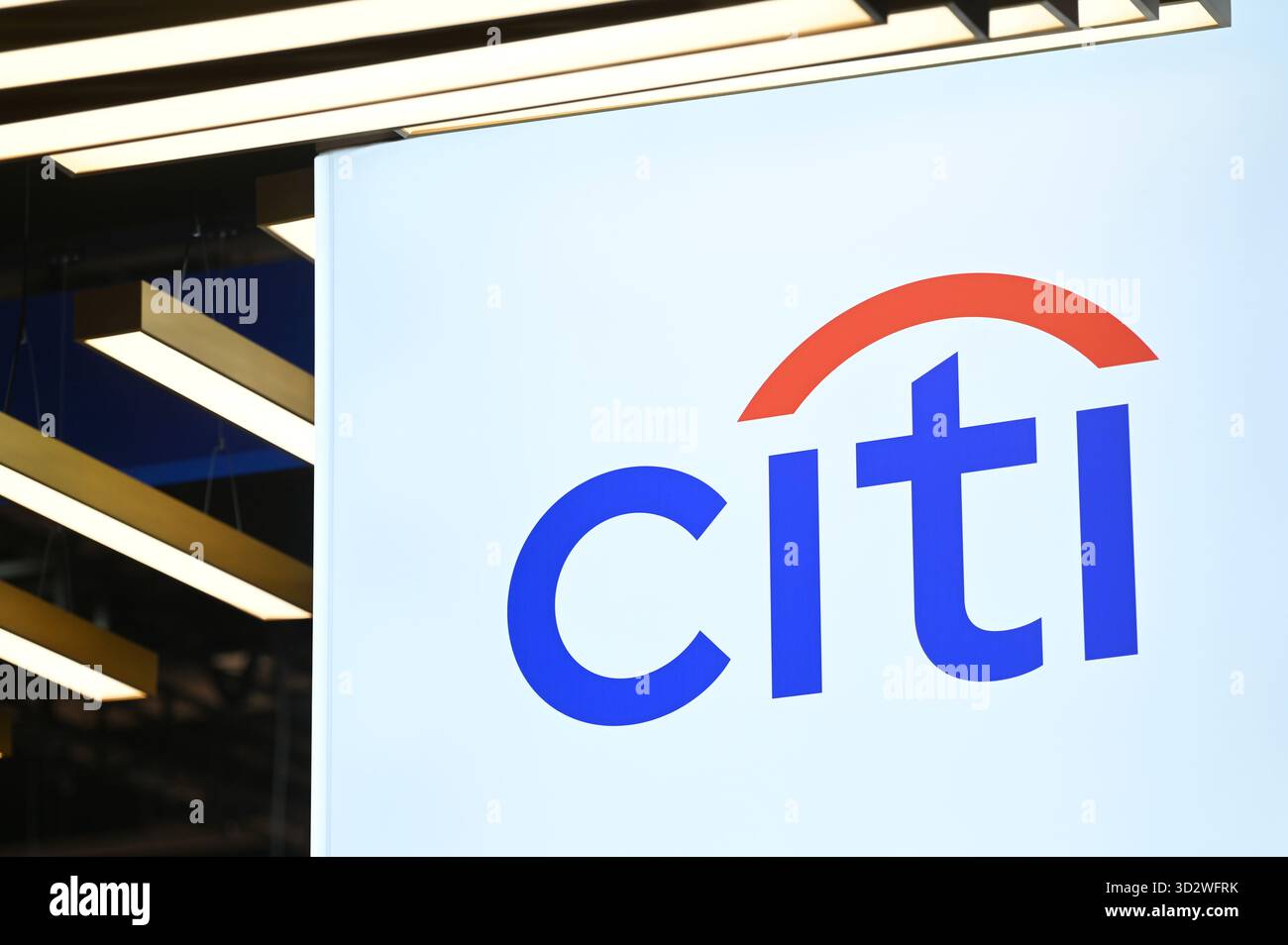 Citibank, a America bank display at Hong Kong FinTech Week on November ...
