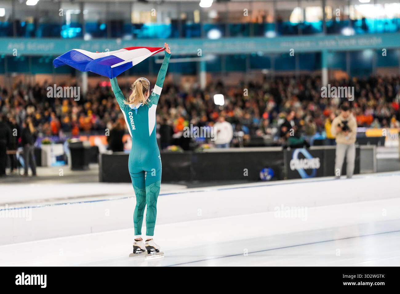 HEERENVEEN, NETHERLANDS - NOVEMBER 2: Merel Conijn during the Dutch ...