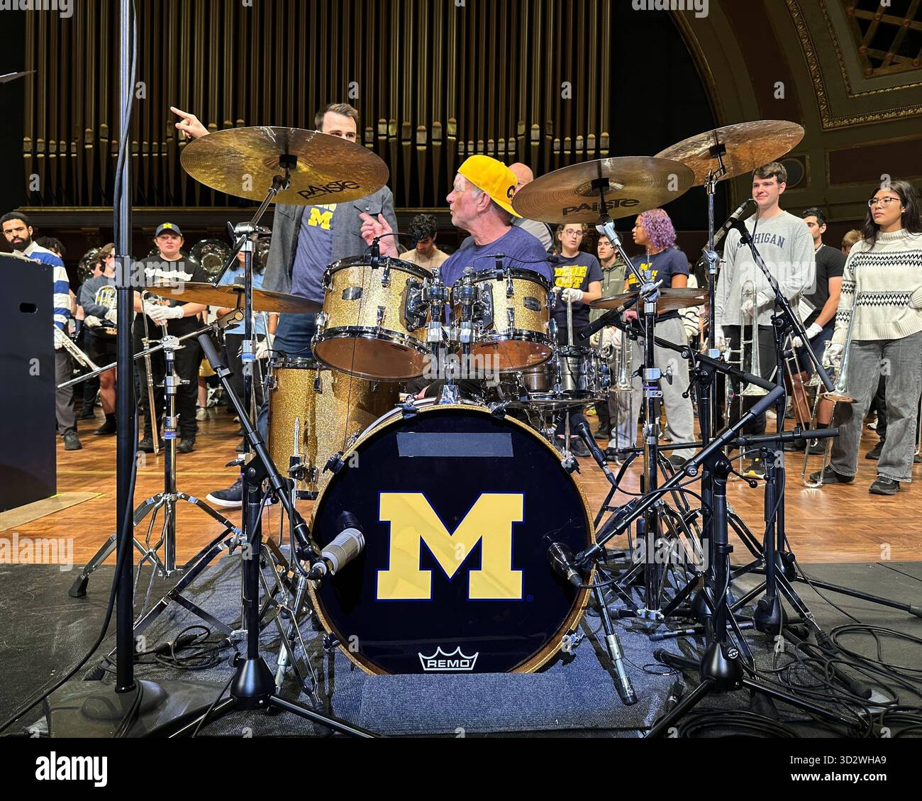 Red Hot Chili Peppers drummer Chad Smith performs with the Michigan ...