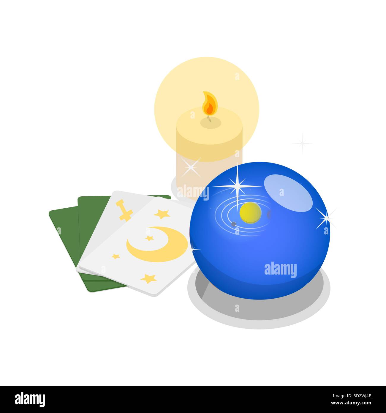 Woman horoscope and future Cut Out Stock Images & Pictures - Alamy