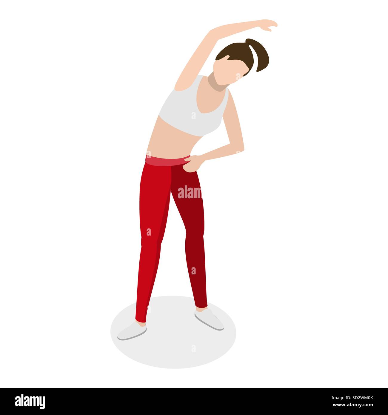 3D Isometric Flat Illustration of Yoga Exercises, Physical and ...